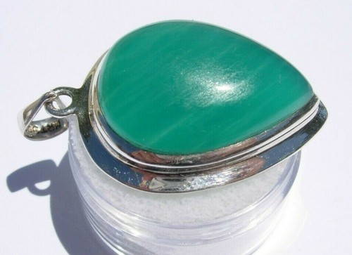 Peruvian Amazonite Gemstone Handmade 925 Sterling Silver Pendant 8.14 ...