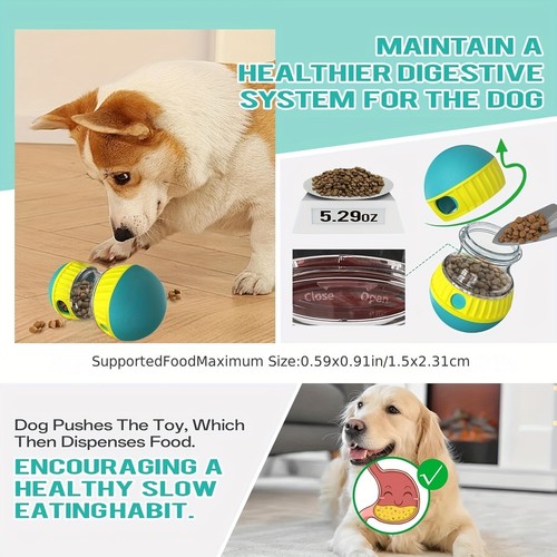 Adjustable Dog Treat Dispensing Puzzle Toy Interactive Food Puzzles ...