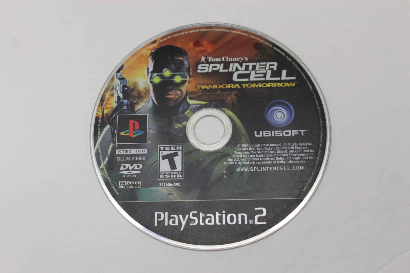 Tom Clancy's Splinter Cell: Pandora Tomorrow (PS2, 2004) Disc Only ...