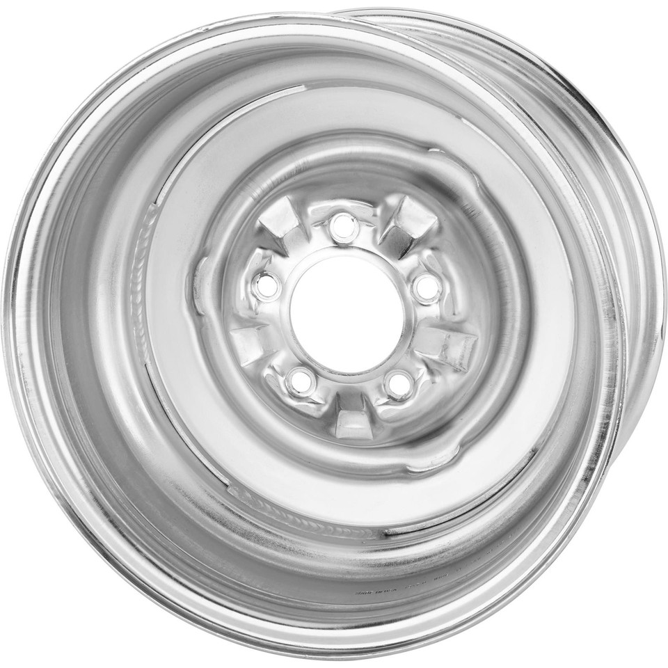 O/E Style Hot Rod Chrome Steel Wheel 15x7, 5 on 4.75, 4.25 BS | eBay