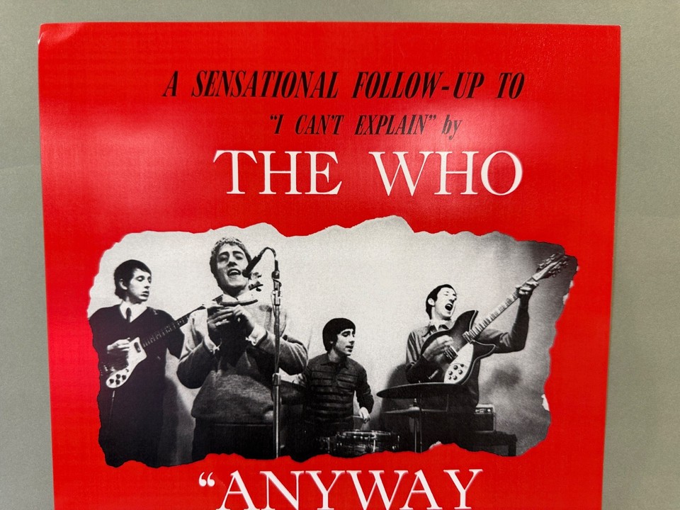 Vintage Original 1965 The Who Anyway Anyhow Anywhere Decca Record Promo ...