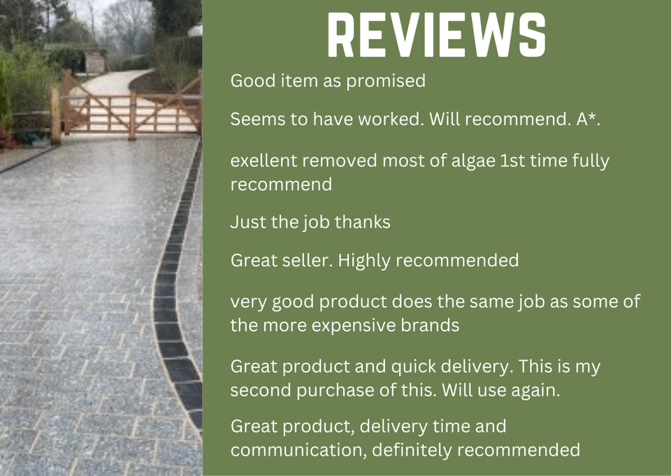 Driveway Cleaner For Brick Block Paving Moss Killer Algae Dirt Grease ...