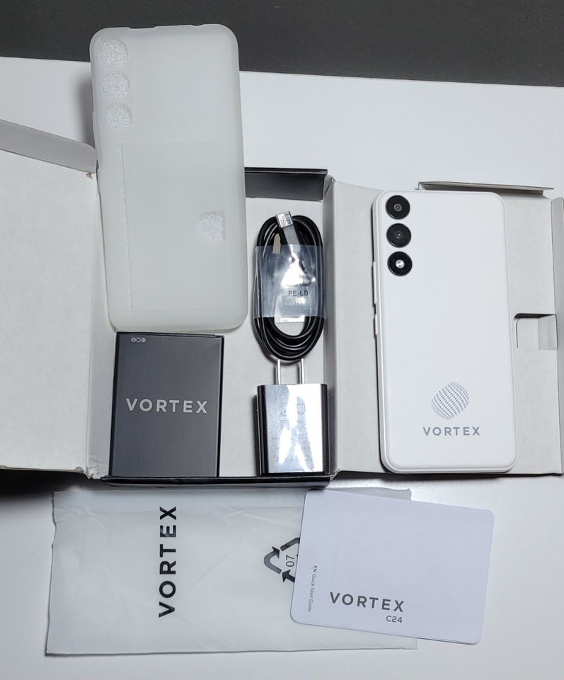Vortex Cellular C24 - 16GB - White Android Go 4G Phone | eBay