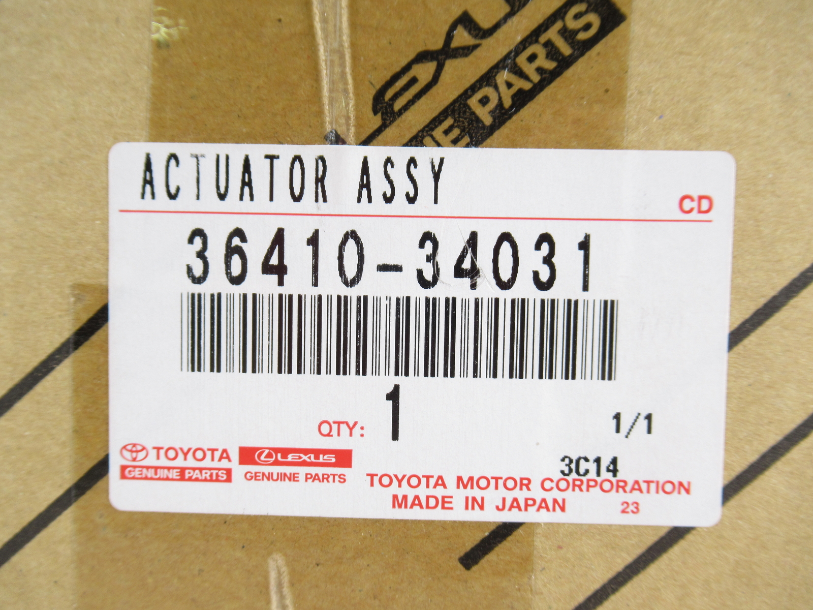 Genuine OEM Toyota 36410-34031 Transfer Case Actuator Assy 2007-2011 ...
