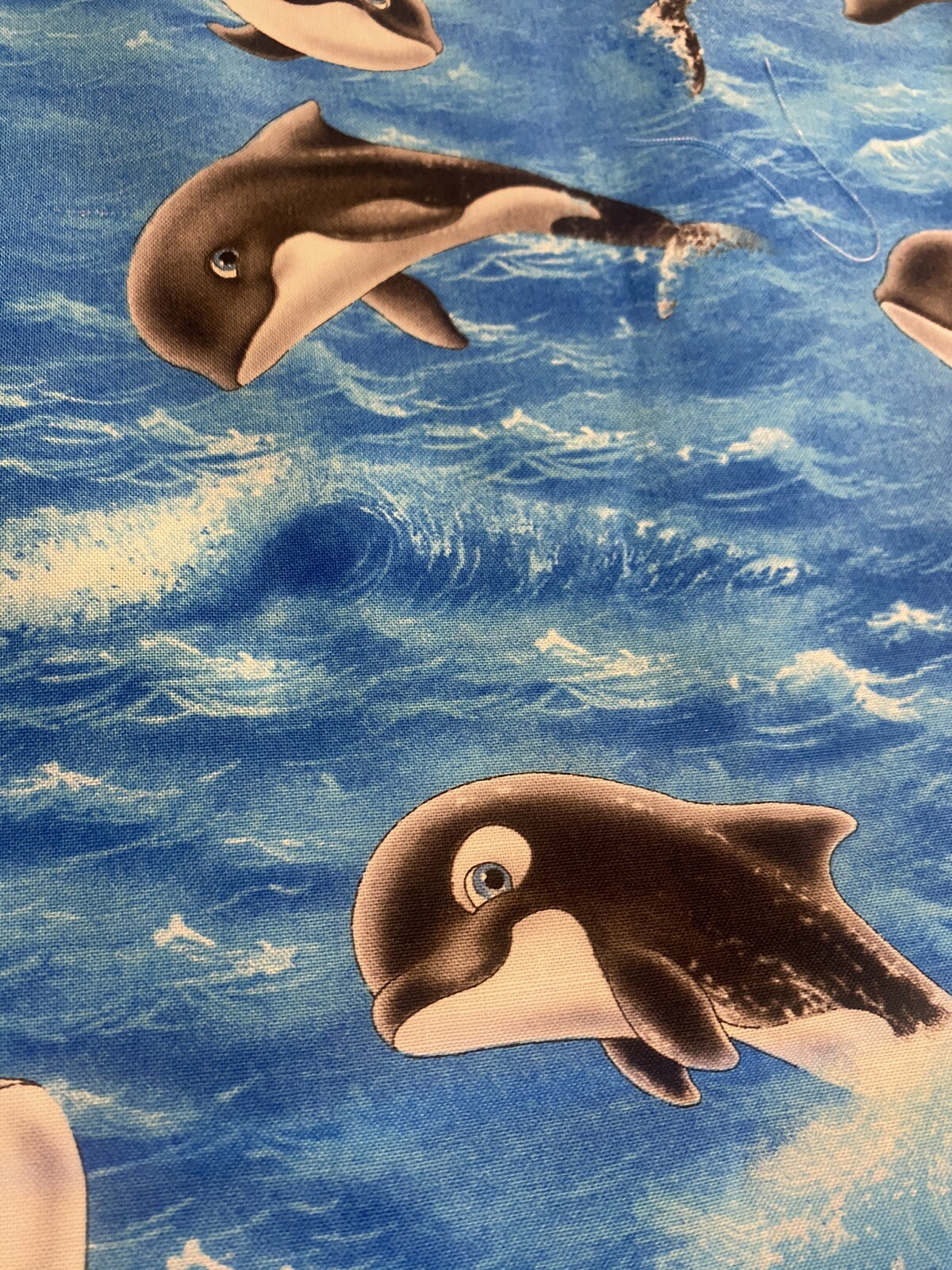 NEW SEA WORLD by Lorella Avinci Orca Whales Ocean Studio E cotton ...