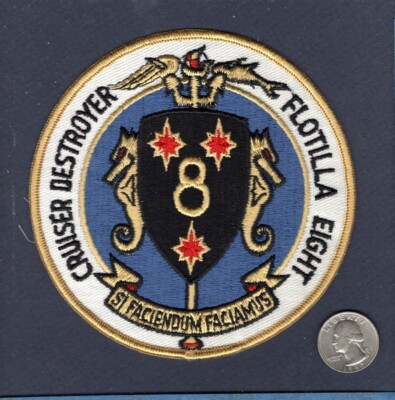 Original CRUISER DESTROYER FLOTILLA 8 US Navy Ship Squadron Jacket ...