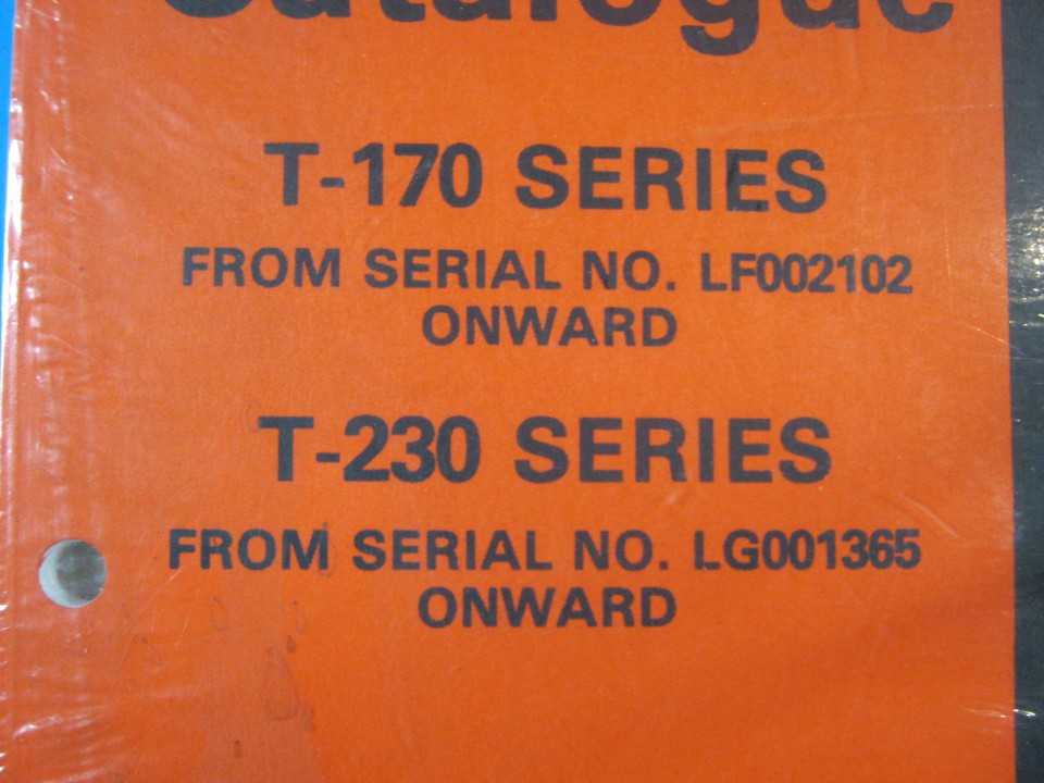 THOMAS T-170 T-230 SERIES SKID STEER LOADER PARTS CATALOG MANUAL | eBay