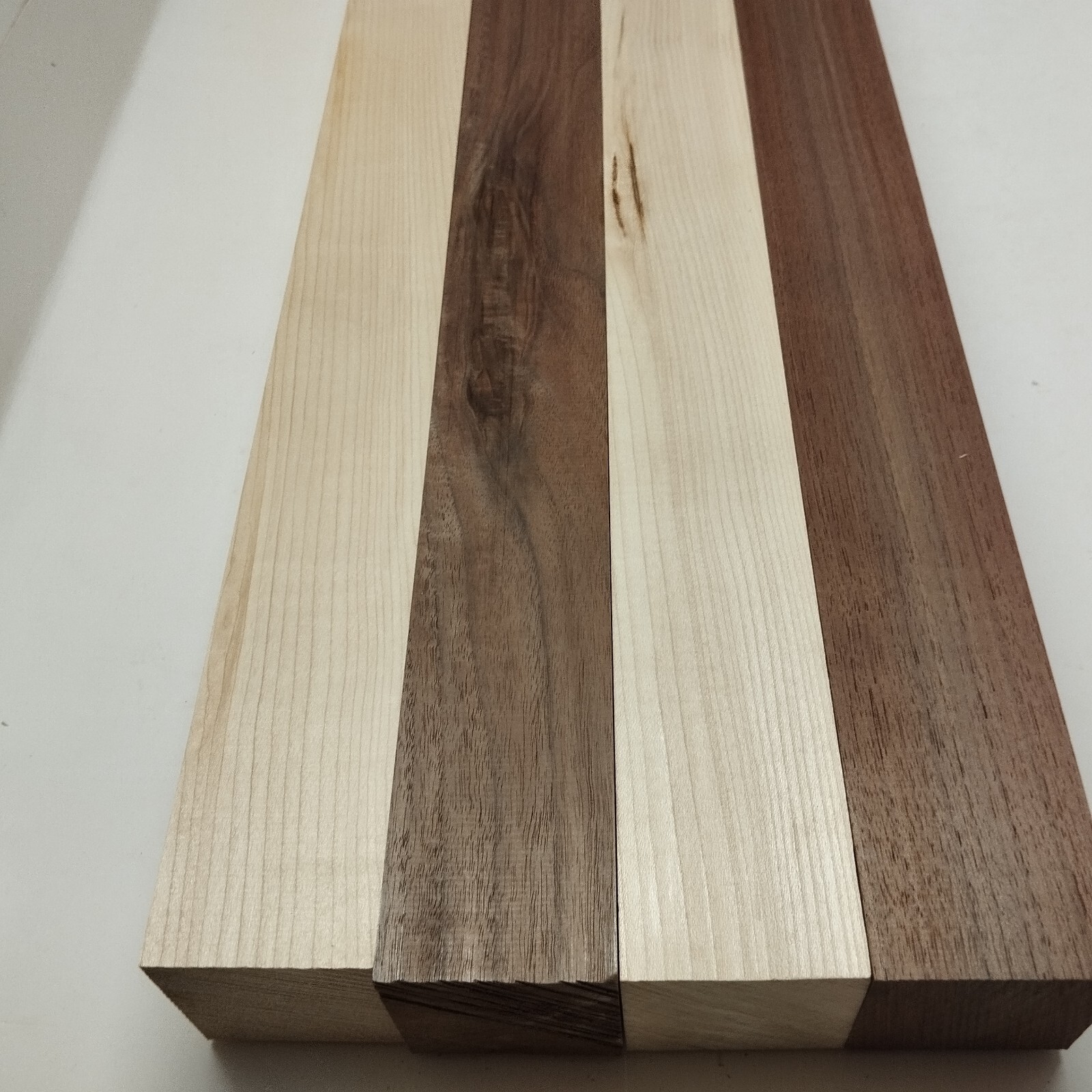 55x58 mm amerikanischer Nussbaum Ahorn Walnuss Kantholz Massivholz ...