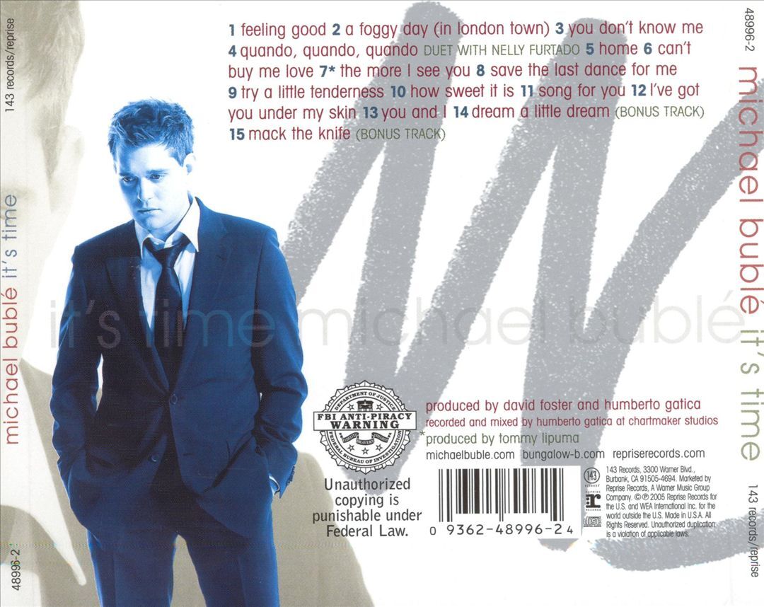 MICHAEL BUBLÉ IT'S TIME [BONUS TRACKS] NEW CD | eBay