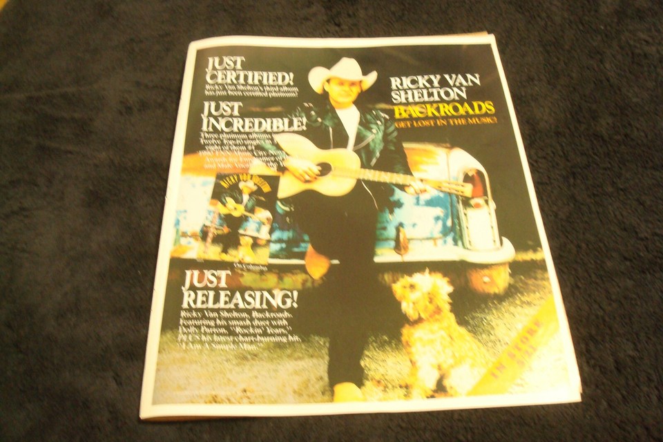 THE DOOBIE BROTHERS 1991 ad for "Brotherhood" & RICKY VAN SHELTON ...