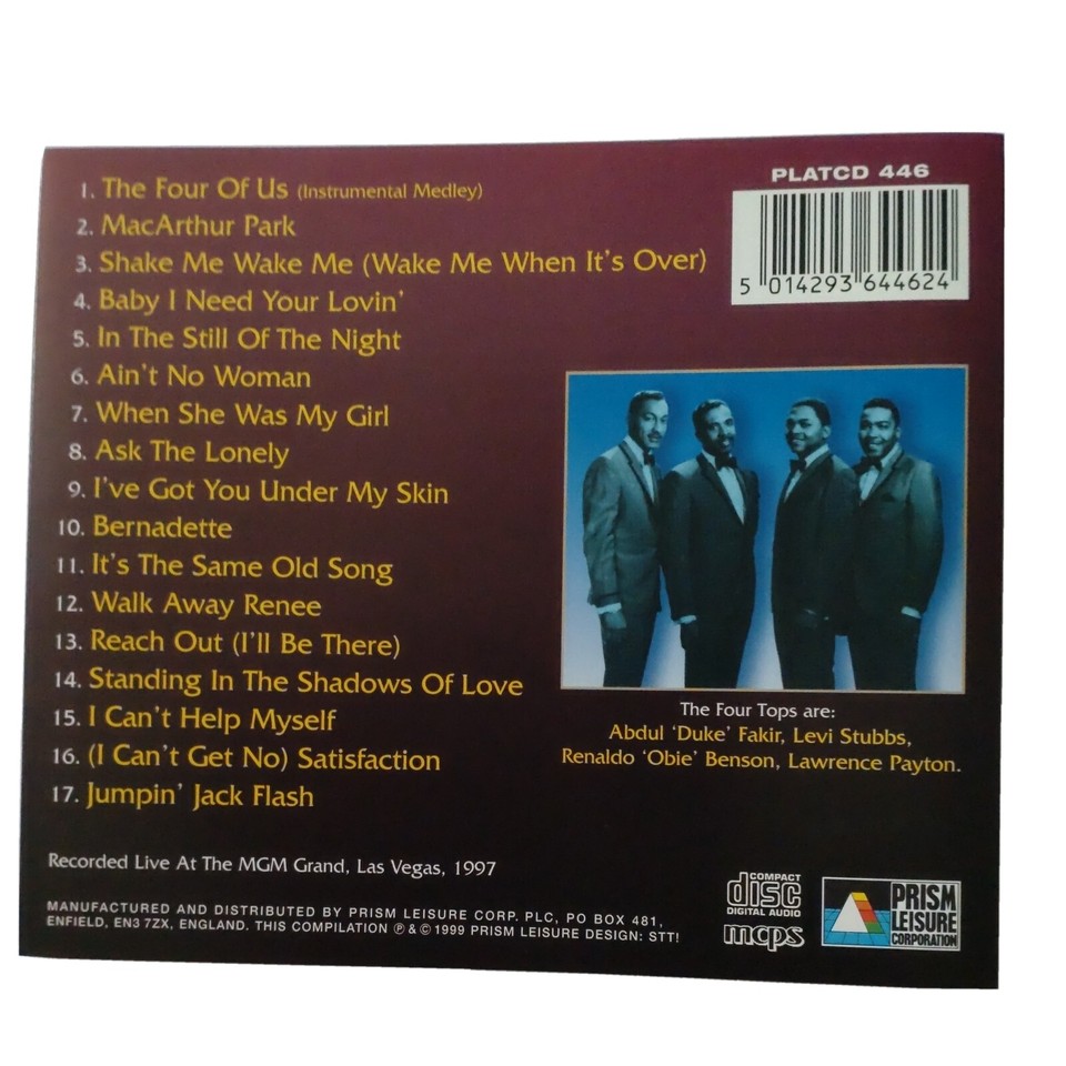 The Four Tops - Collection (Audio cd)(No Jewel Case - See Discription ...