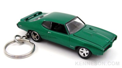 1969 Pontiac GTO Green Key Chain Ring Fob Keychain | eBay