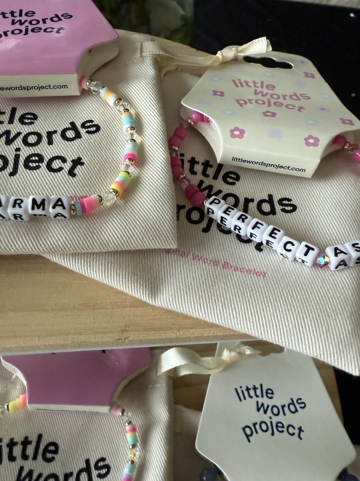 Little Words Project Bracelet Lot 7 Positive Phrase Bracelets | eBay