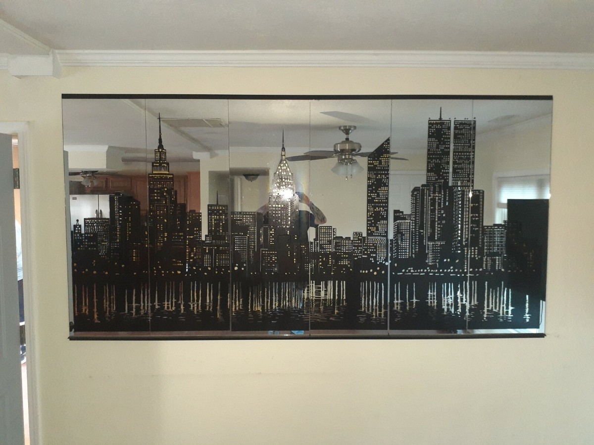 New York Skyline Wall Mirror