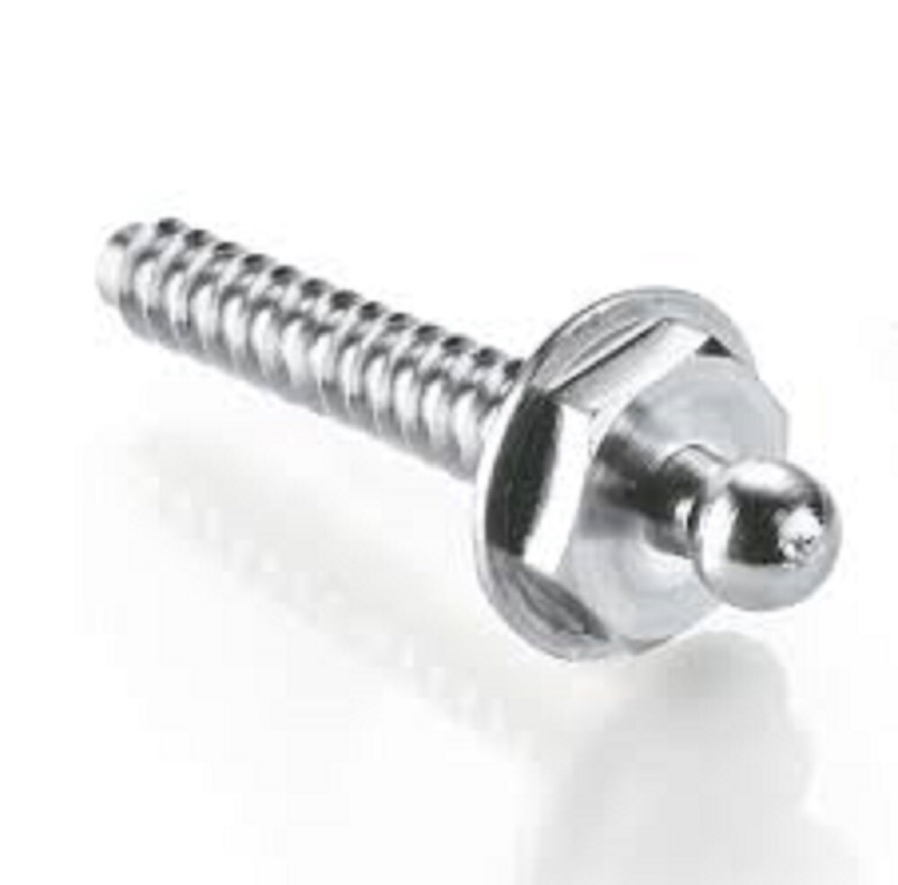 Loxx 25mm Strap Lock Screw Set - Nickle Finish - 4 Piece Fastener | eBay