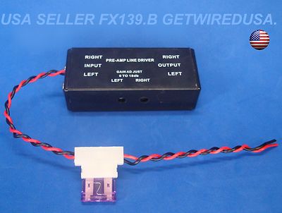 us seller PRE-AMP RCA INPUT / OUTPUT ADJUSTABLE LINE DRIVER SIGNAL ...