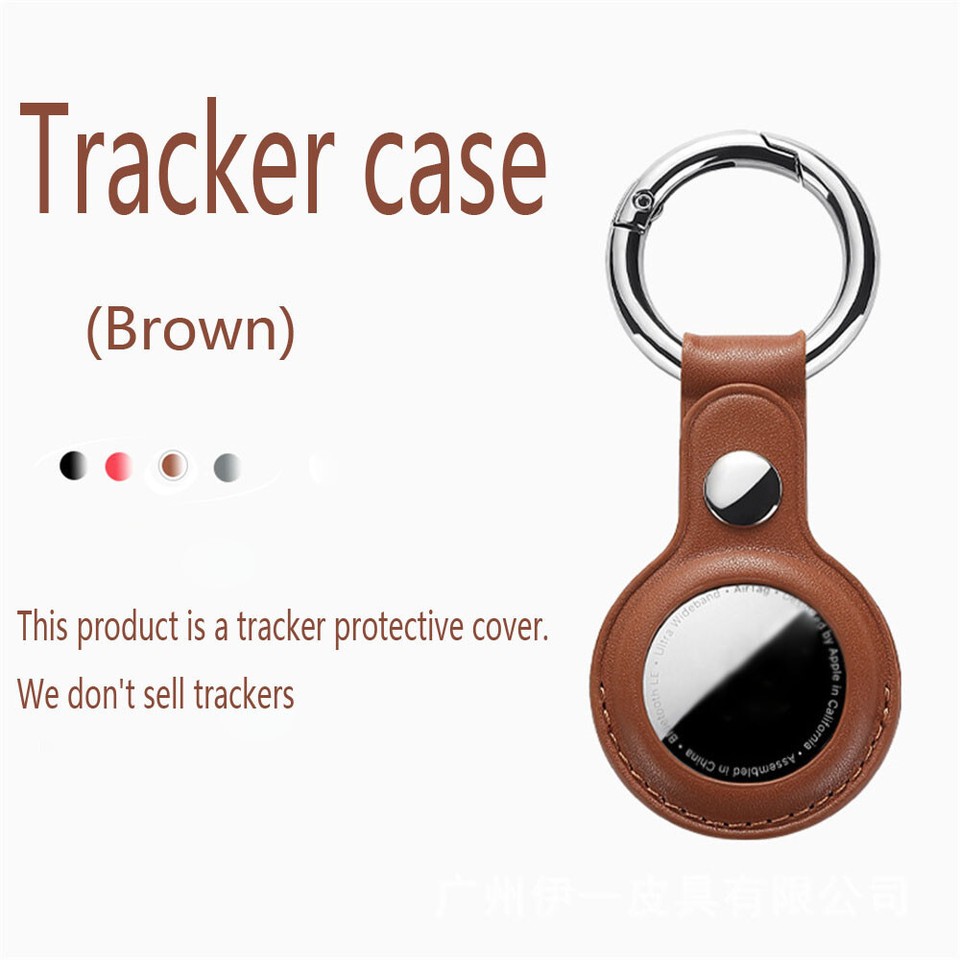 Airtag 4Pack Leather Holder, Air Tag Keychain Case for Apple Tag ...