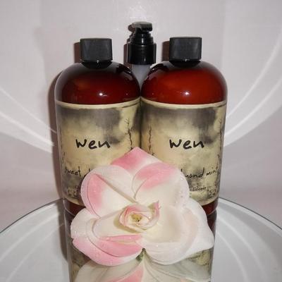 Wen Cleansing Conditioner Shampoo 2 x 16oz = 32oz SWEET ALMOND MINT ...