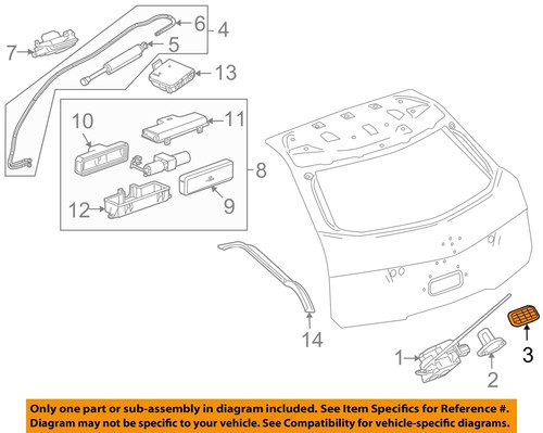 GM OEM Liftgate Tailgate Hatch-Release Button Switch 22895519 | eBay