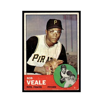 1963 Topps (Damaged) Bob Veale Pirates #87 | eBay