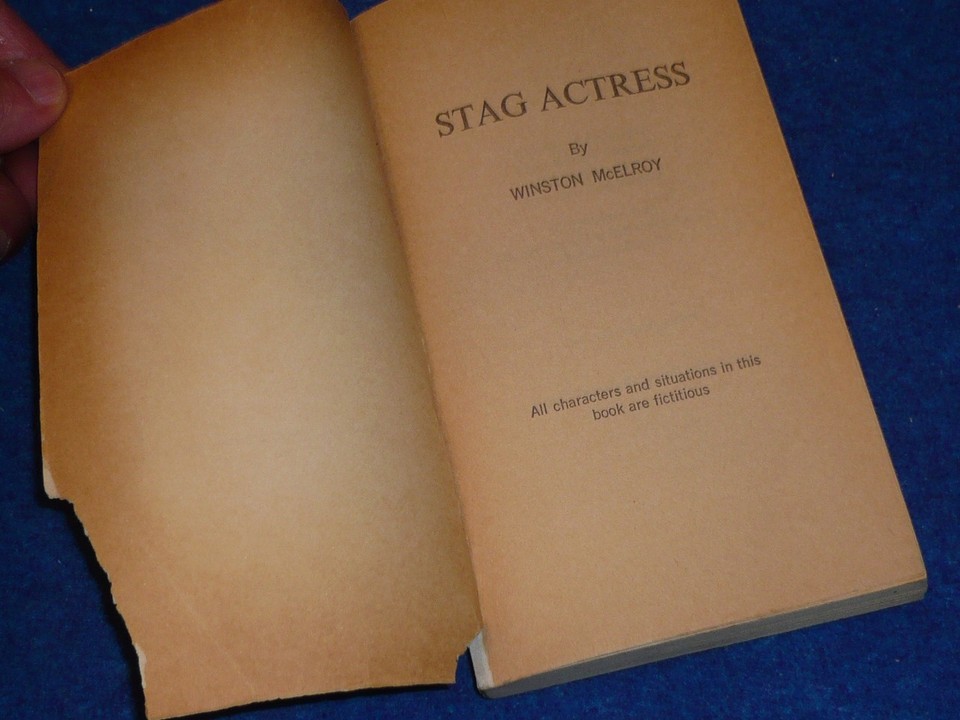 1968 STAG ACTRESS Liverpool Library Press ADULT CLASSIC SERIES Erotic ...