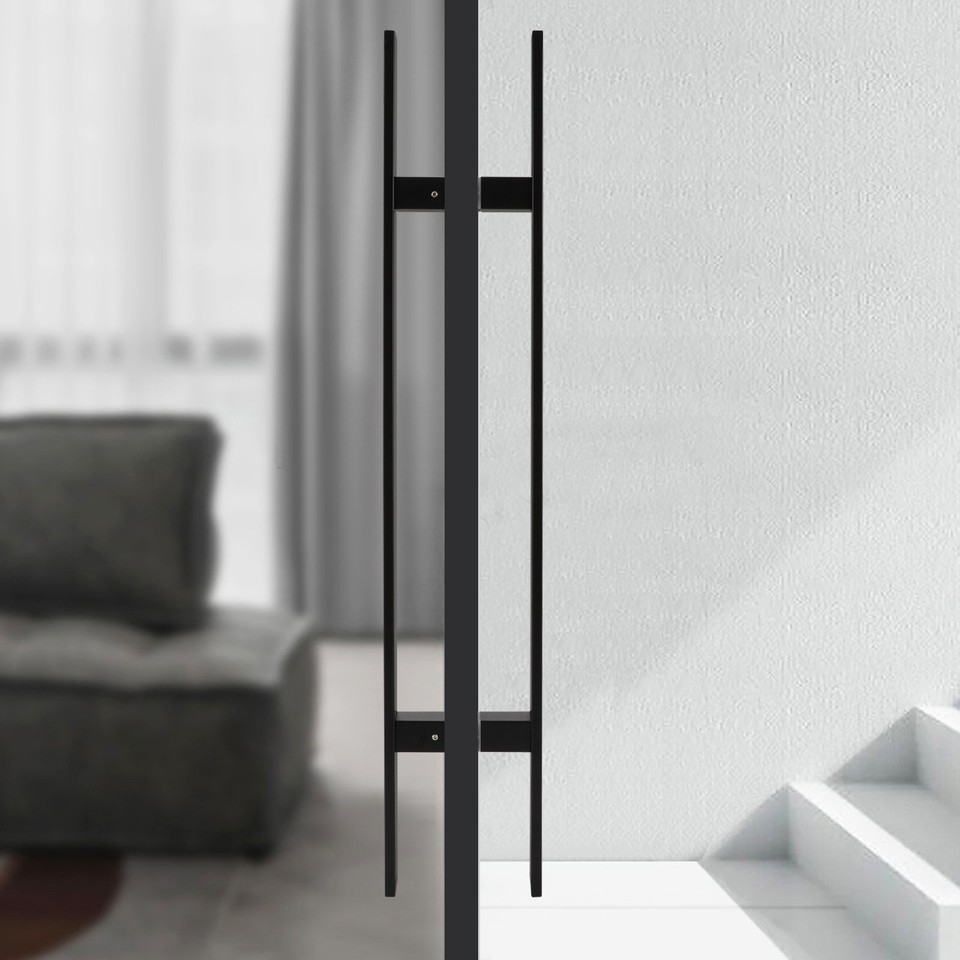 A Pair Pull Handle Push Handle Stainless Steel H-Shaped Entry Door 31 ...