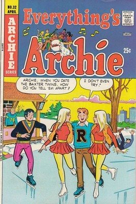 Everything's Archie #32 VG; Archie | low grade - April 1974 Ice Skating ...