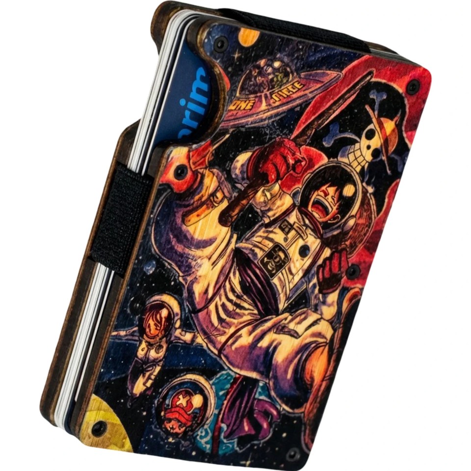 Anime Bamboo Wallet RFID Blocking | Slim Card Holder | Choose Design | eBay