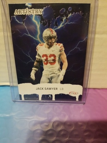 2025 Sage Artistry Blue #32 Jack Sawyer Steelers RC | eBay
