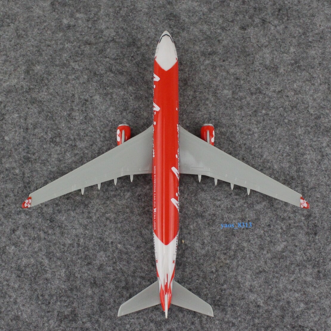 NEW 1:400 Scale Air Asia Red Airbus A330-300 ABS Model Plane | eBay