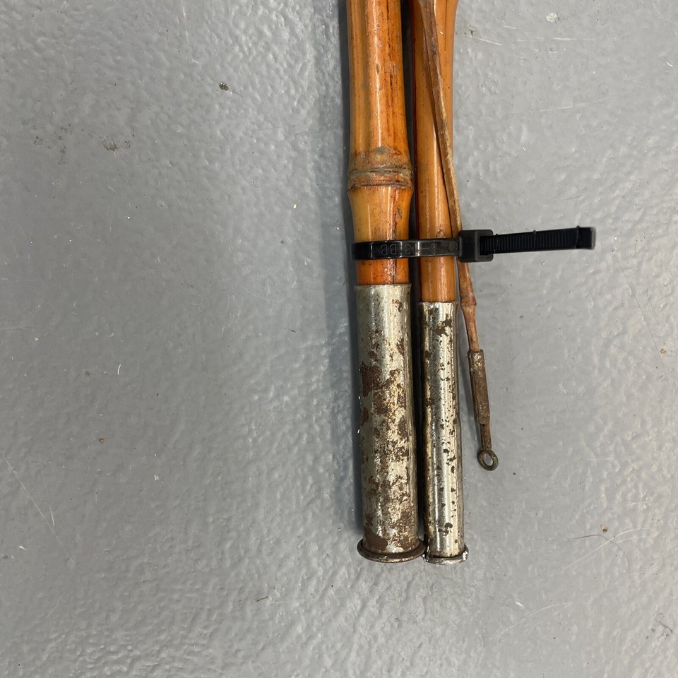 3pc 12ft Vintage Bamboo Fly Fishing Rod | eBay