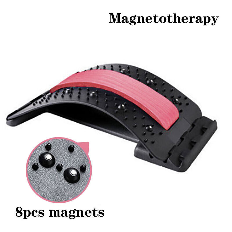 "Multi-Level Adjustable Back Stretcher with Magnetotherapy - Waist and ...