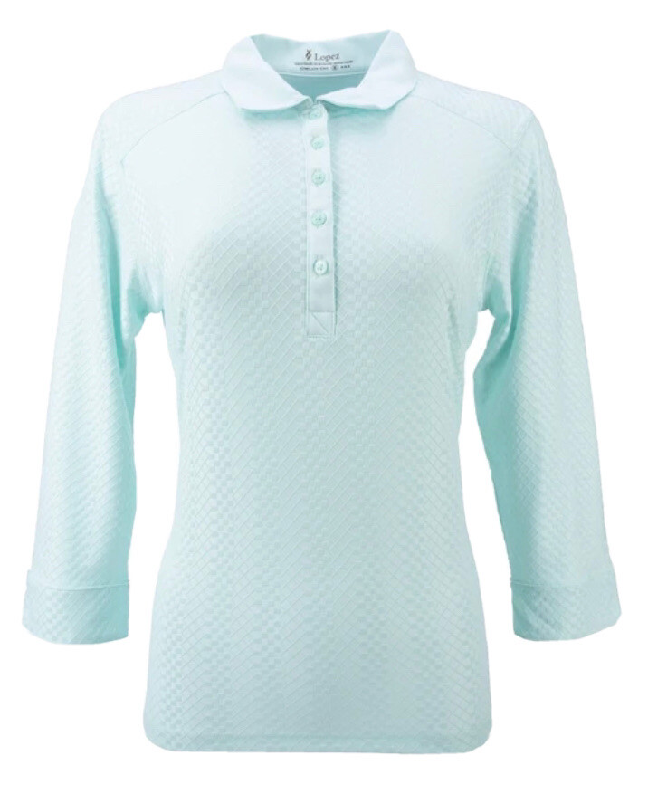 Nancy Lopez 3/4 Pength Sleeve Women’s Polo Size Medium | eBay