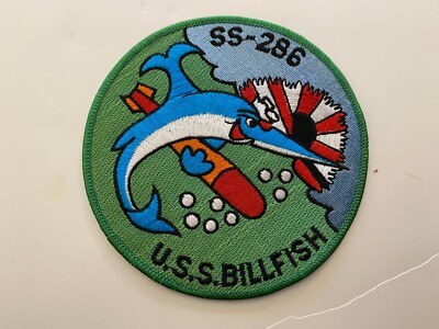 PK751 Reproduction WW2 US Navy Submarine Patch USS Billfish SS-286 WB8 ...