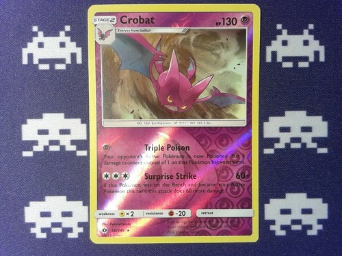 Crobat 56/149 Sun & Moon Base Set Reverse Holo Rare Pokemon #SMB | eBay