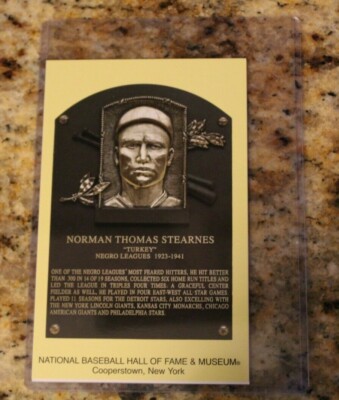 CHARLES STENGEL NORMAN STEARNES COOPERSTOWN HALL OF FAME POSTCARD CARD ...