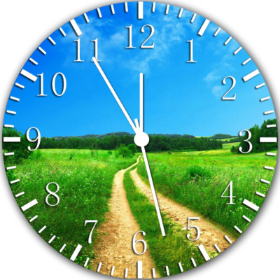 Country Road Frameless Borderless Wall Clock Nice For Gifts or Decor ...