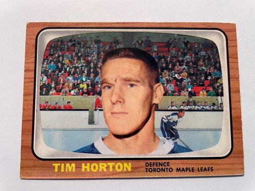 EXMT TIM HORTON 1966 66-67 #80 TORONTO MAPLE LEAFS HOF 🇨🇦 | eBay