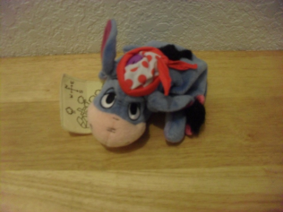 Disney's Winnie the Pooh "Eeyore" with Treasure Map 6" Bean Bag Plush ...