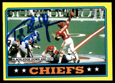 Todd Blackledge Signed KANSAS CITY CHIEFS Card 1986 Topps | eBay