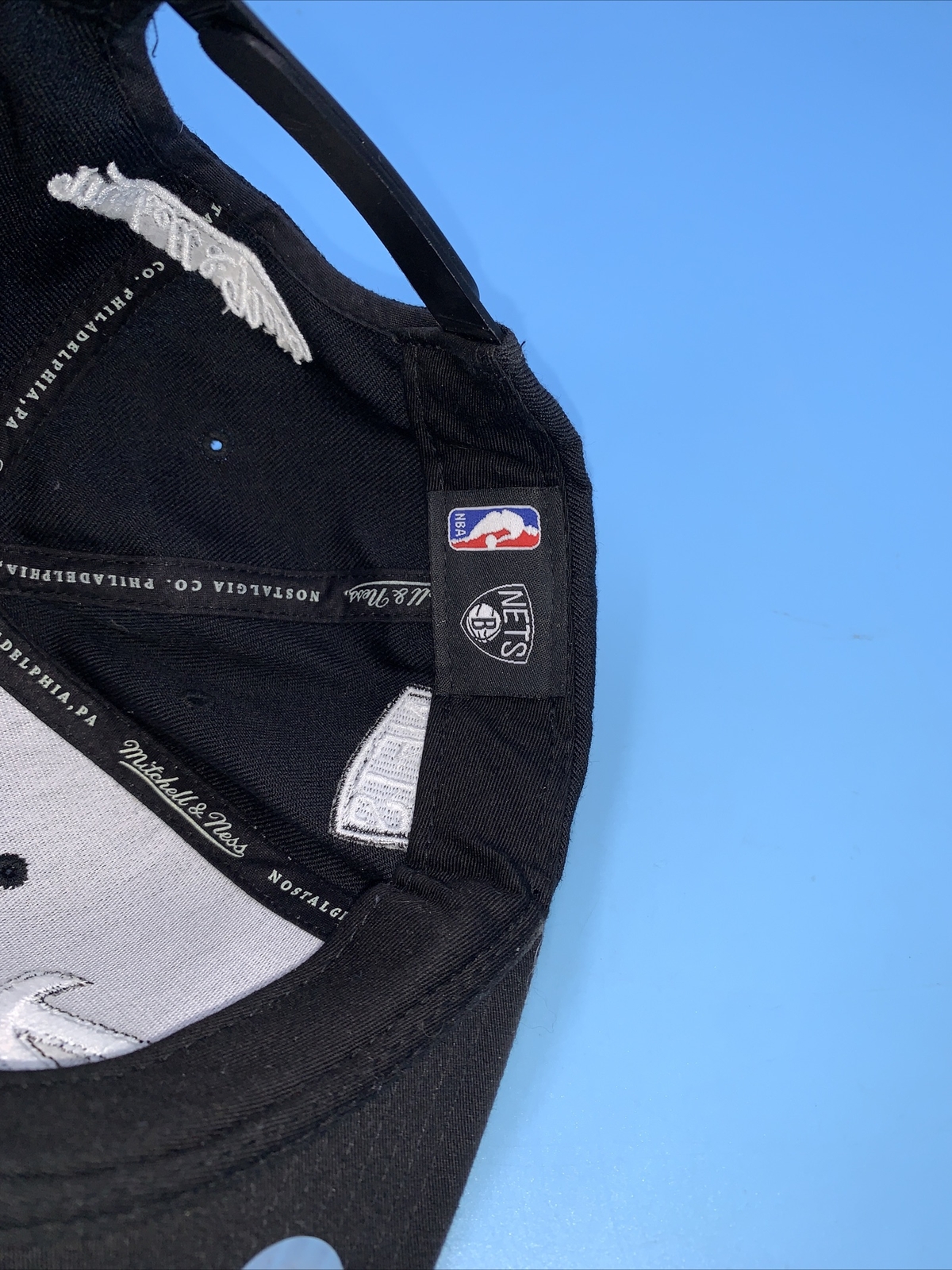 Mitchell & Ness Brooklyn Nets Snapback Hat Cap Embroidered | eBay