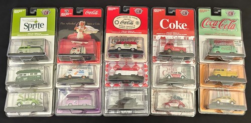 (15) M2 MACHINES Coca Cola Sprite & Fanta Volkswagen VW Beetle Bus ...