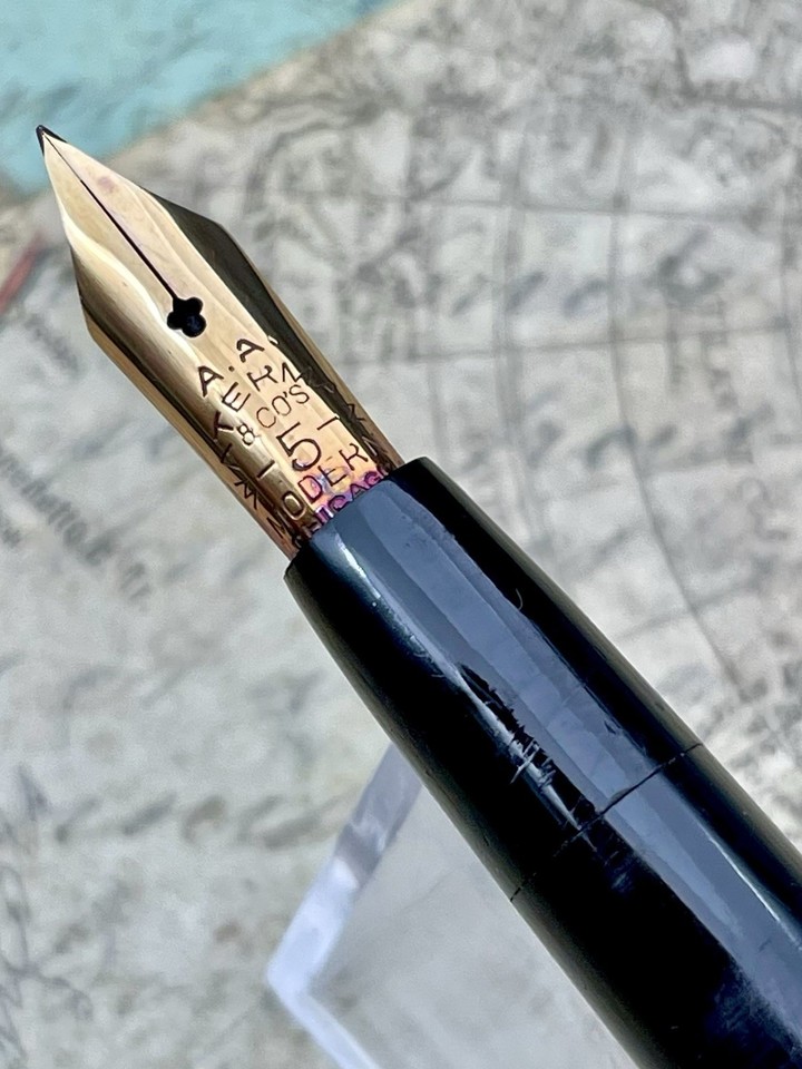 VINTAGE 1920s AA WATERMAN FOUNTAIN PEN BCHR TWIST FILLER NOS BOXED 14K ...