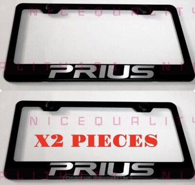 2X Prius Stainless Steel Metal Finished License Plate Frame Holder | eBay