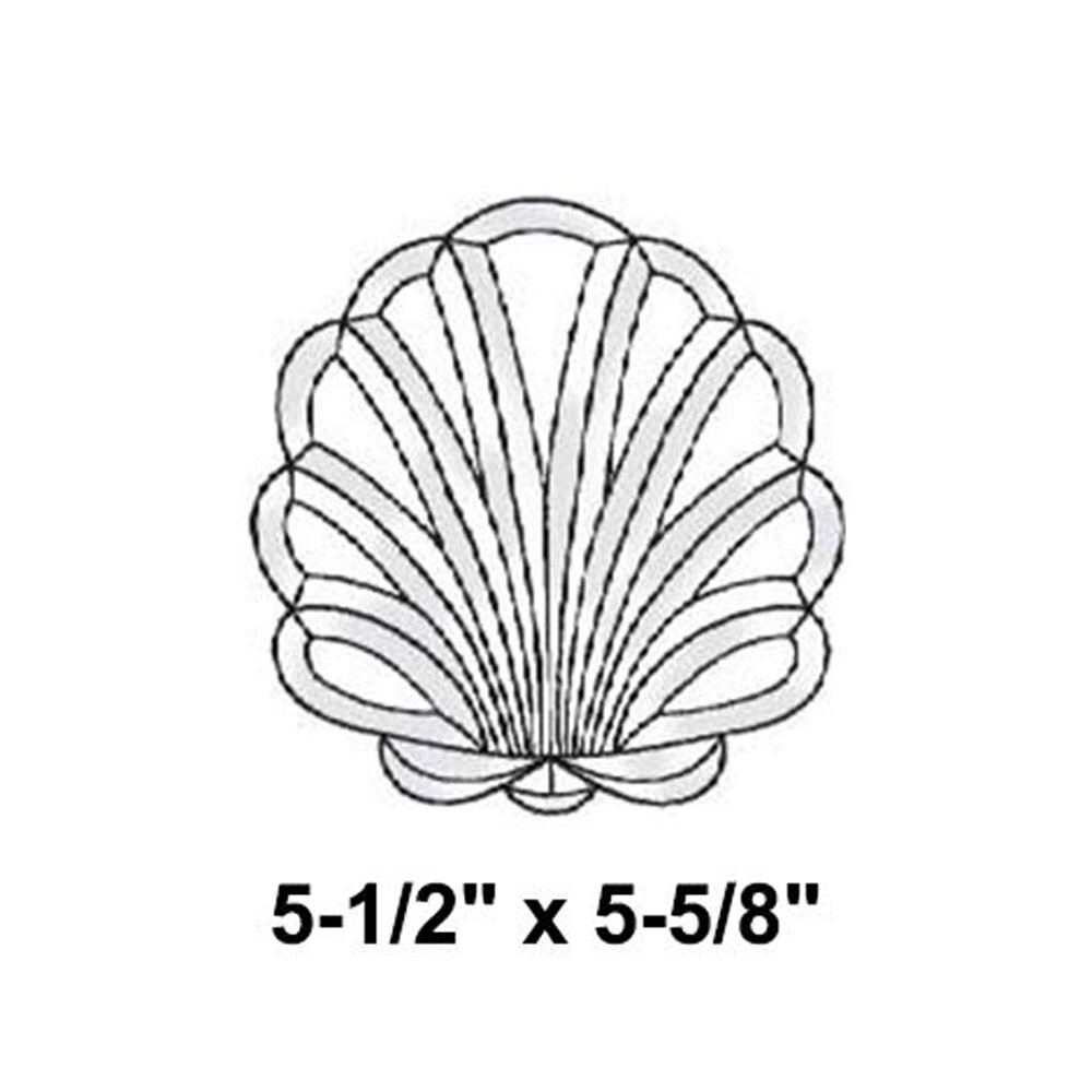 5-1/2" x 5-5/8" Exquisite Clear Glass Small Shell Bevel Cluster EC811 ...