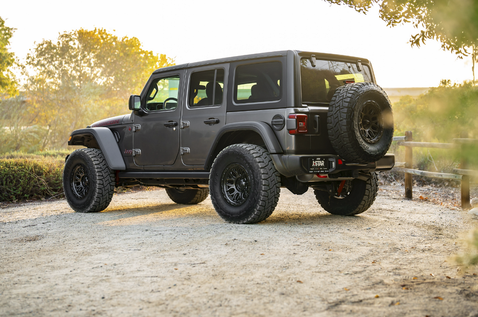 4 New 17" Fuel FC881 Surge Matte Black 17x9 5x5 5x127 Wheels Rims Jeep ...