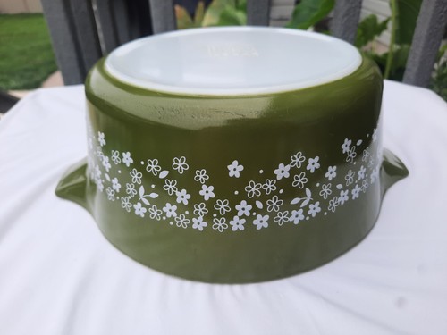 VINTAGE PYREX Green #475-B 2 1/2 QT CASSEROLE DISH 10 6/8" | eBay