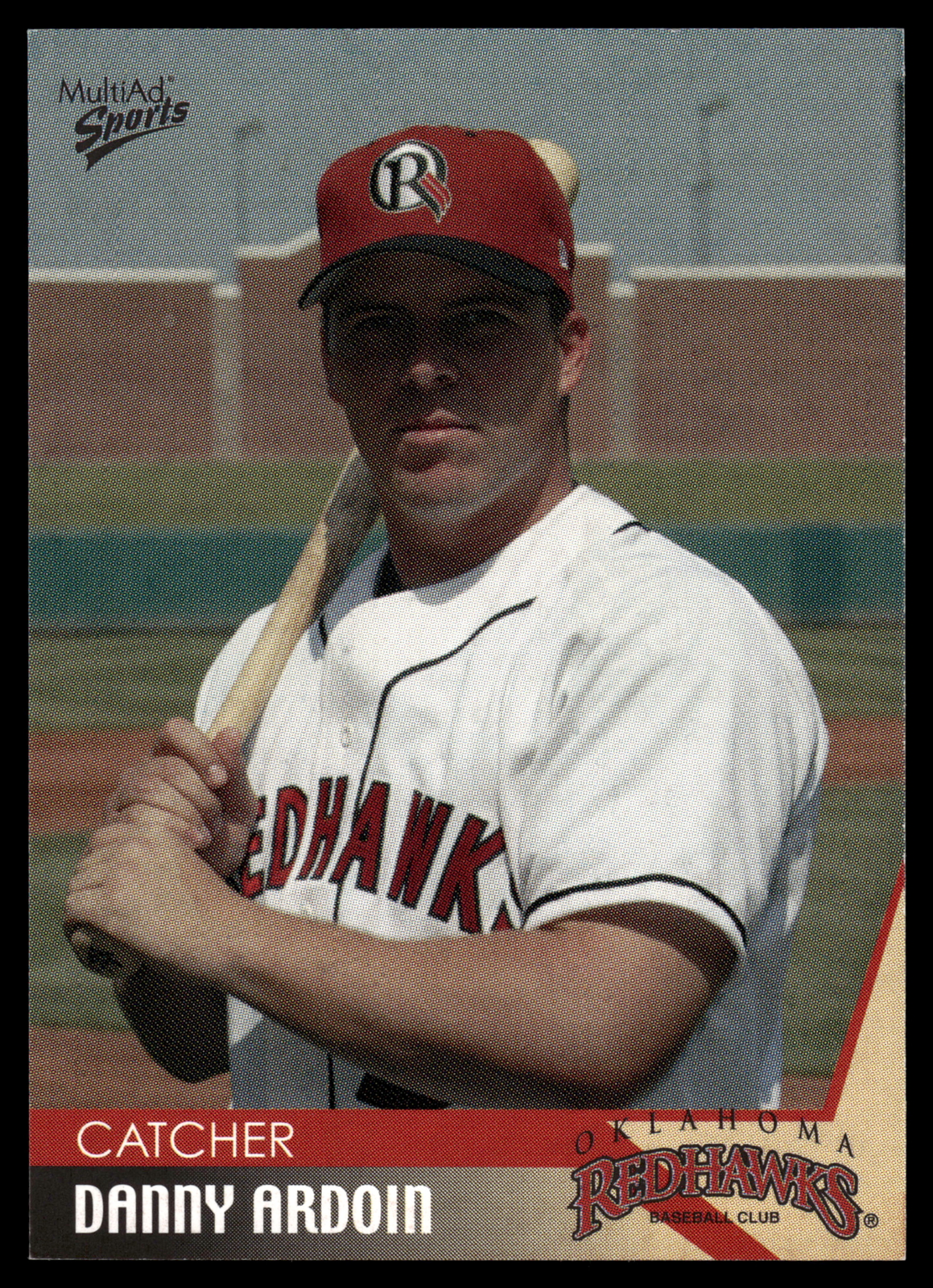 2004 MultiAd Oklahoma Redhawks Danny Ardoin 3 of 30 Baseball Team Card ...