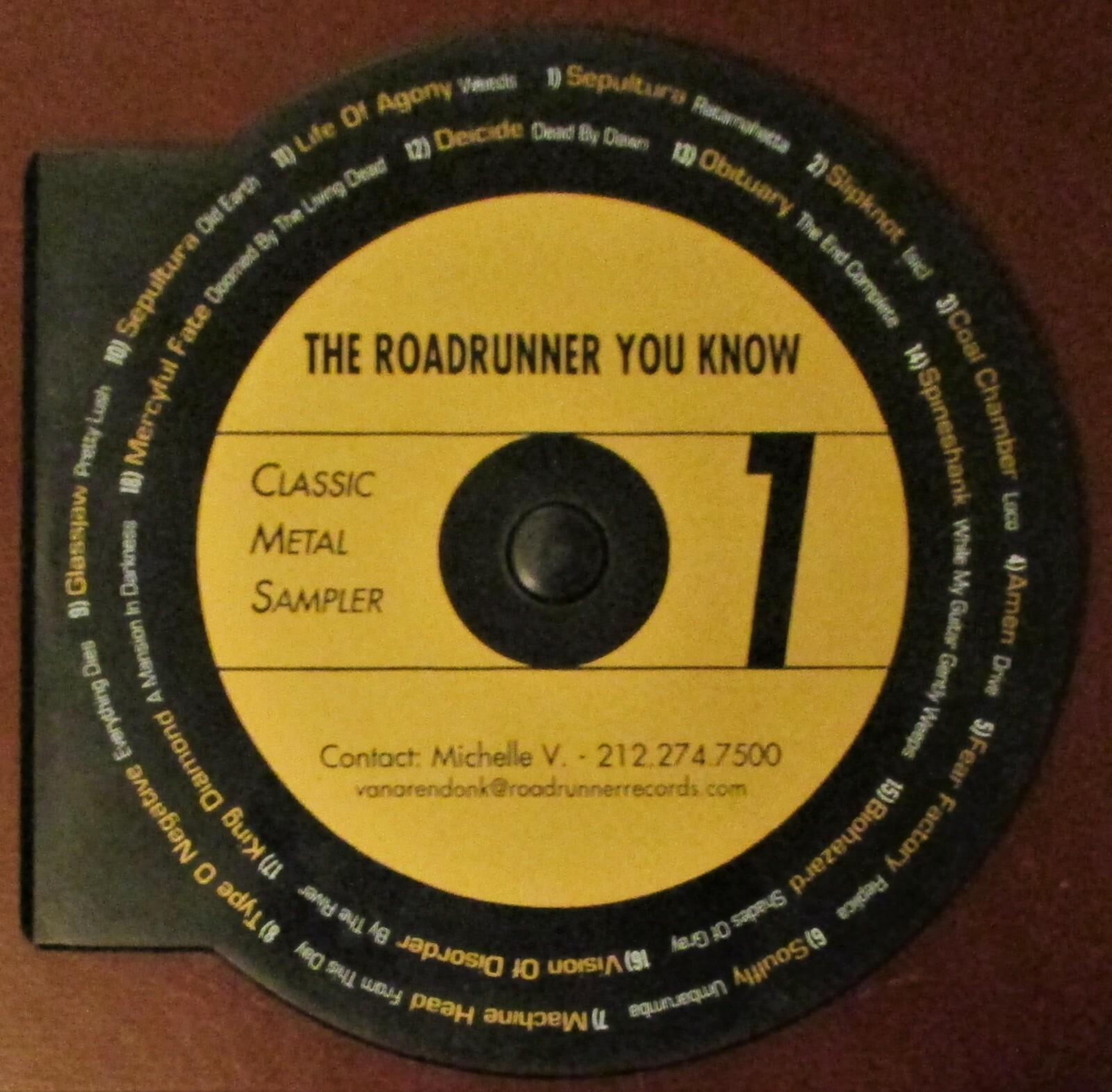 THE ROADRUNNER YOU KNOW 1 - CLASSIC METAL SAMPLER CD PROMO | eBay