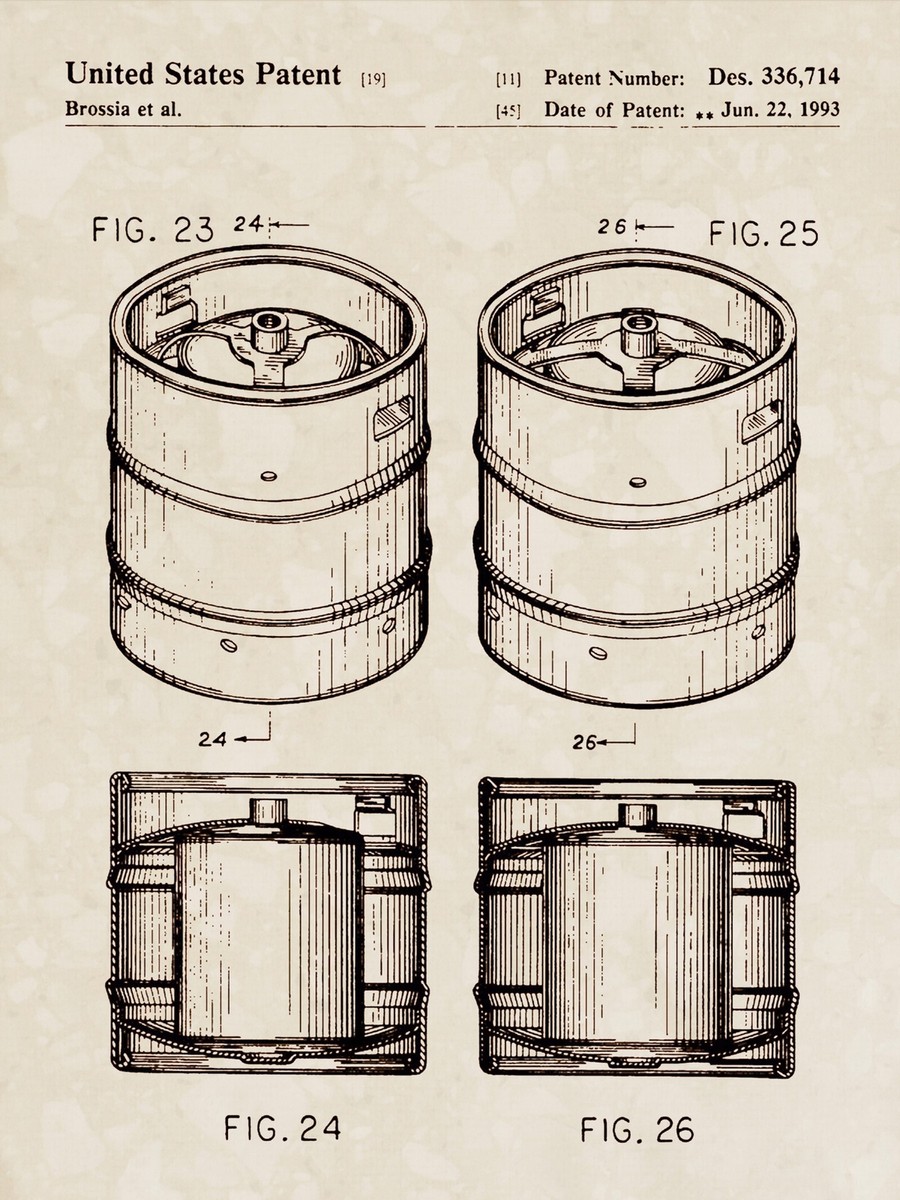 Beer Keg Drawing